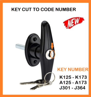 Key Cut For BAUER T Handles to code Fits ARB Flexiglass Canopy lock key ...