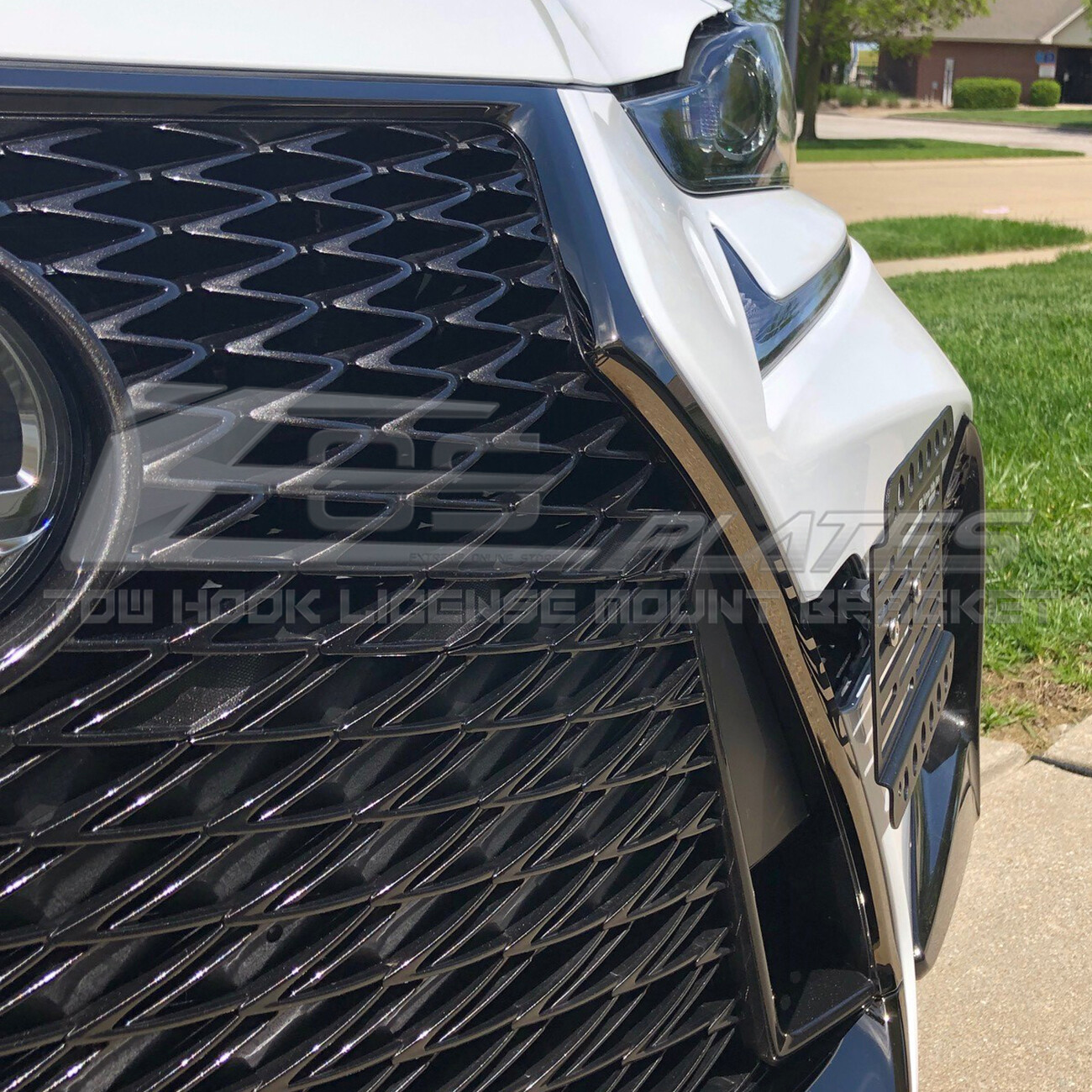 EOS For 16-20 Lexus IS300 | Front Bumper Tow Hook License Plate Bracket ...