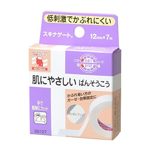 Nichiban Skinergate Adhesive Plaster Low Skin-Irritating 12mmW 1pcs ...