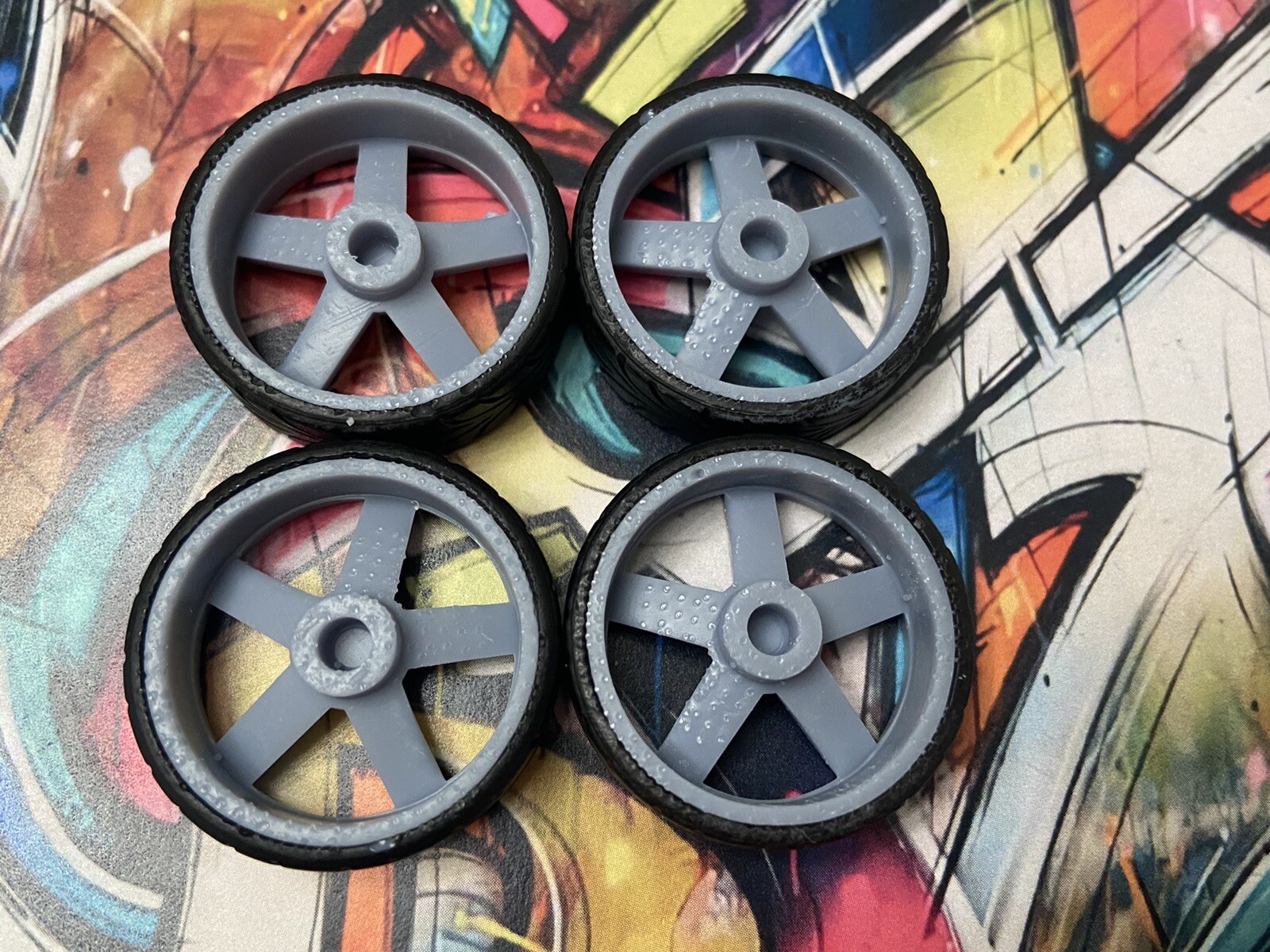 1/24 Resin: 26 Scale-Inch IROC Style Model Car Wheels/Tires,1/25, Donk ...