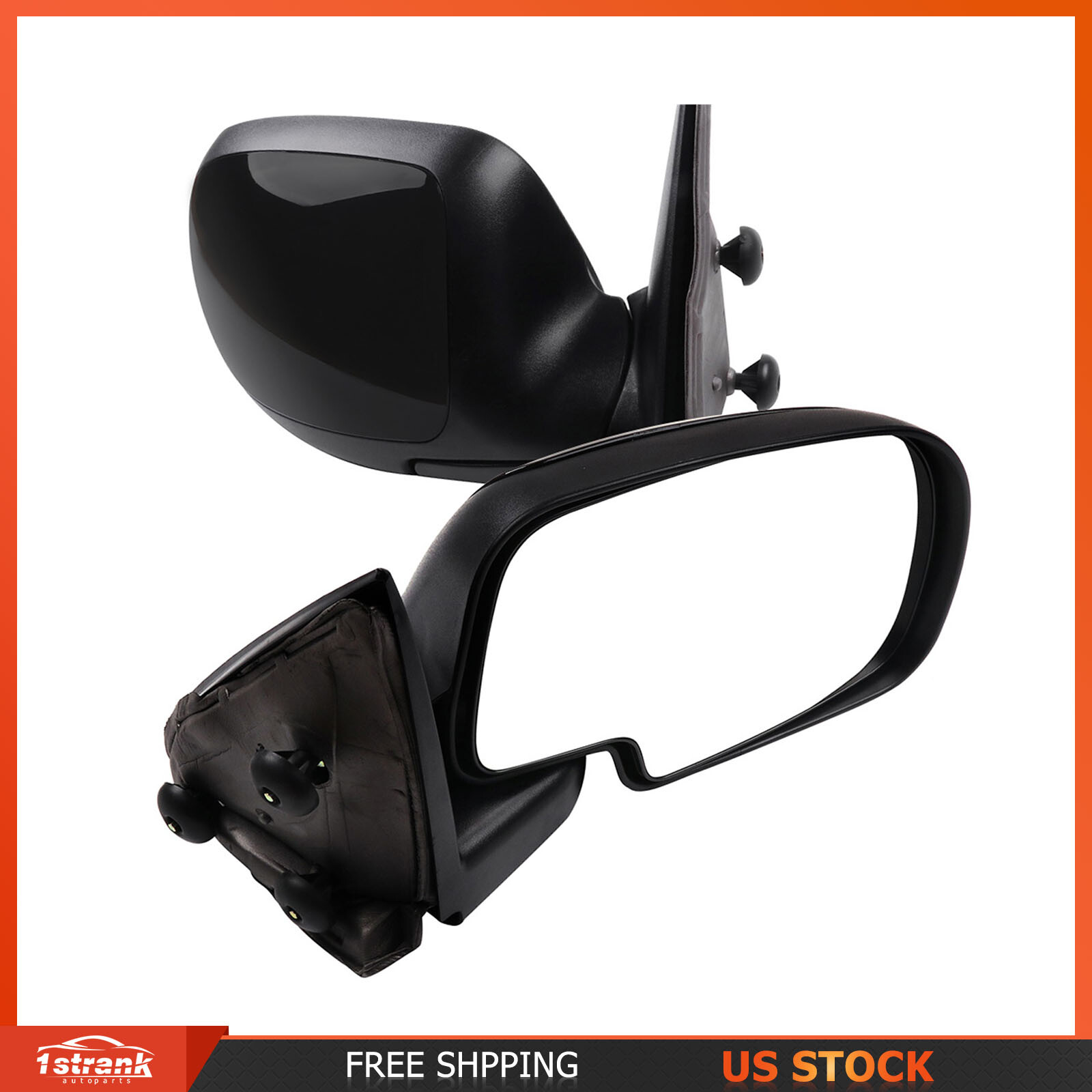 Left+Right For 99-07 Silverado Sierra Manual Fold Black Side View ...