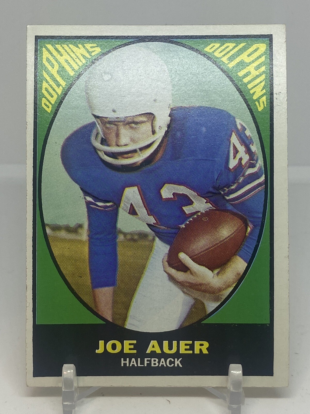 -GR- 1967 Topps football Joe Auer RC #79 *Free Shipping* Miami Dolphins ...