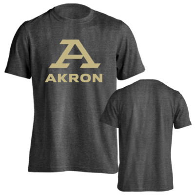 University of Akron Zips Arch Text Mascot Akron ZIps Short Sleeve T ...