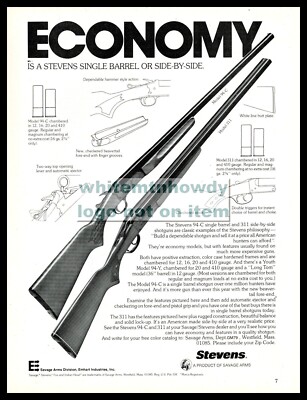1977 STEVENS Model 89 Lever Action and 80 Auto-load Rifle SAVAGE ARMS ...