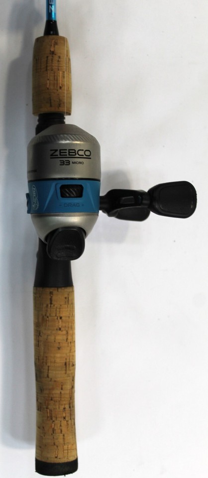 Zebco 33 Micro FIN Commander 2 Piece 5' Spin Cast Fishing Combo | eBay