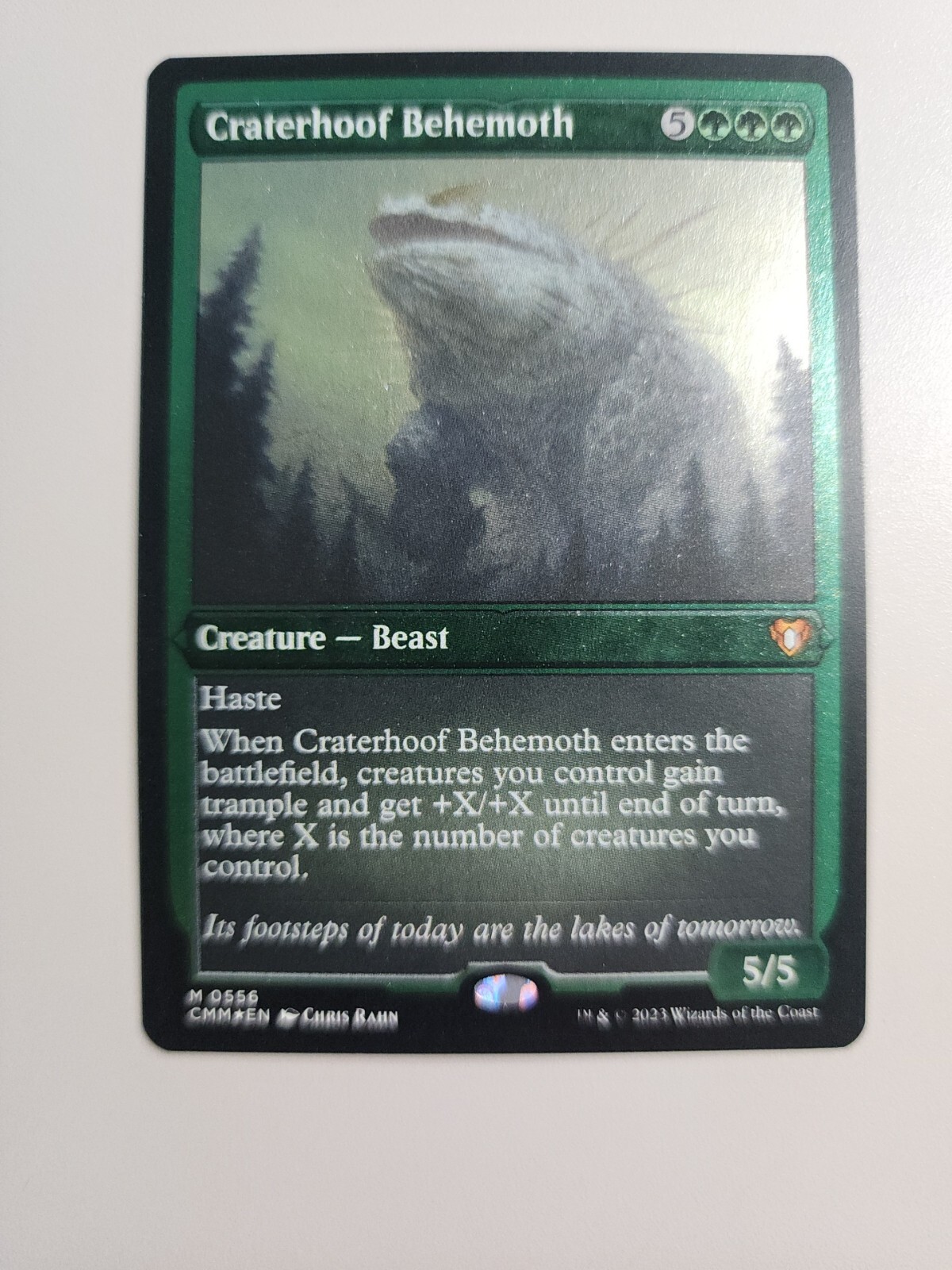 MTG Craterhoof Behemoth Commander Masters 0556 Foil Mythic for sale ...