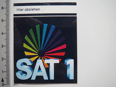 Aufkleber Sticker SAT1 - Fernsehen - TV Sender 80er Logo (6805) | eBay