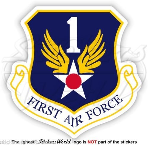 United States USAF 1st AF Badge Sticker - USAAF First AirForce Emblem ...