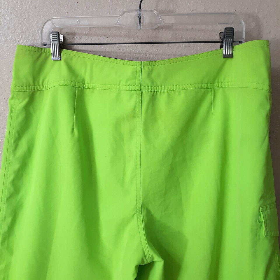 MOSSIMO Supply Co Men Size 36 36x11 Swim Trunks Board Shorts Neon Green ...