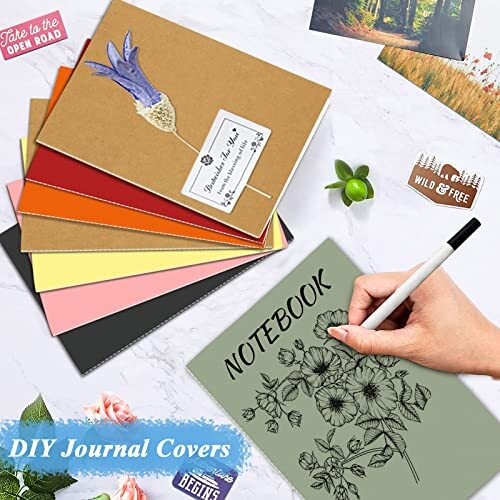 24 Pack Kraft Notebooks Unlined A5 Blank Journal Bulk With 80 Gsm Thick ...