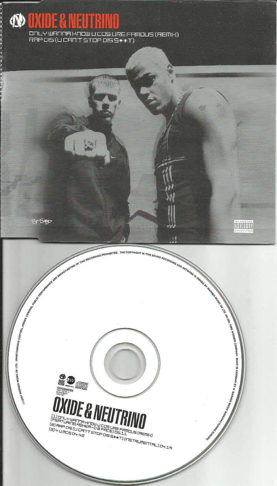 OXIDE AND NEUTRINO Only Wanna REMIX & Rap Dis INSTRUMENTAL & UNRELEASE ...