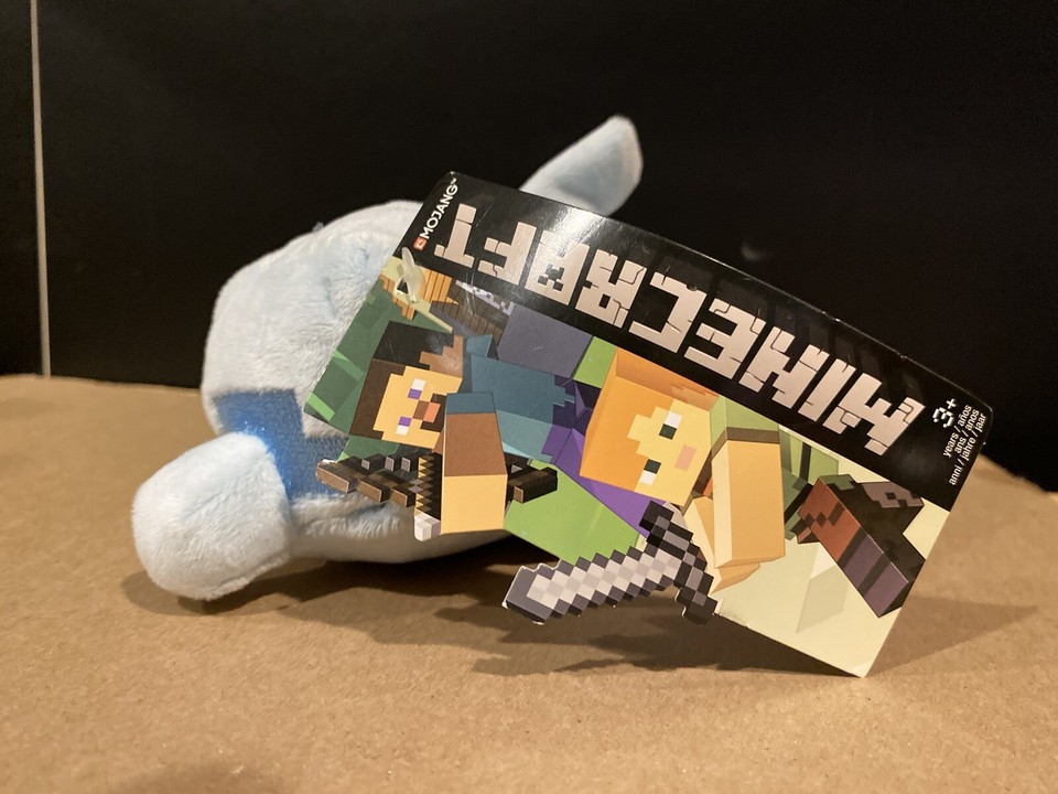 Official Minecraft Happy Explorer Dolphin 8" Small Plush Stuffed Animal ...