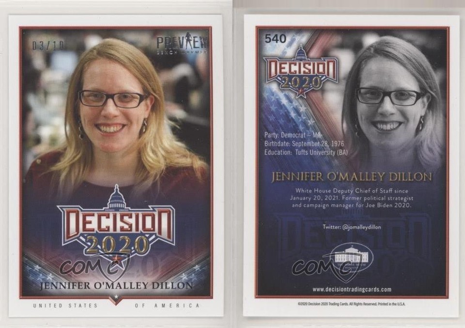 2020 Decision 2020 Preview 3/10 Jennifer O'Malley Dillon #540 9cf | eBay