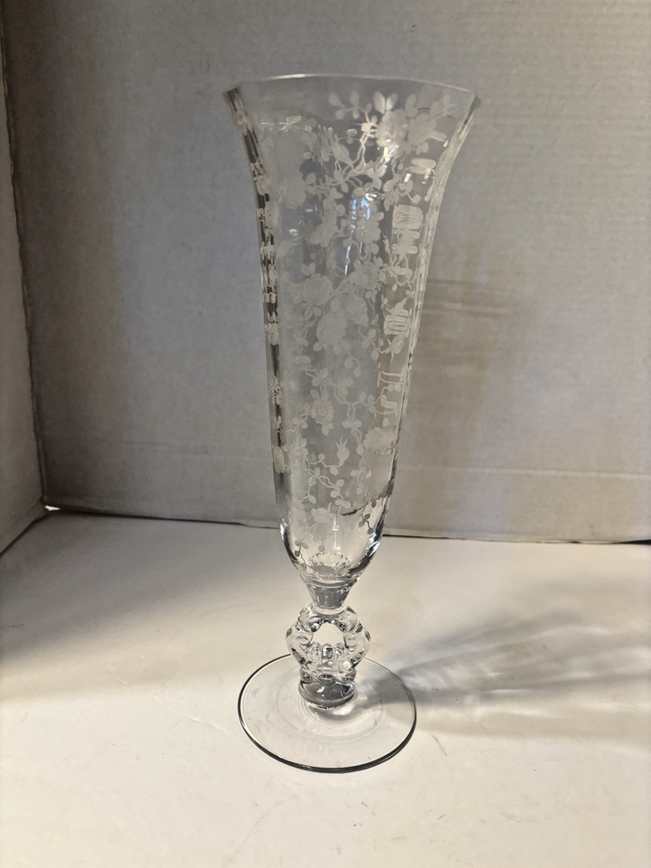 CAMBRIDGE ROSE POINT 12" KEYHOLE VASE | eBay
