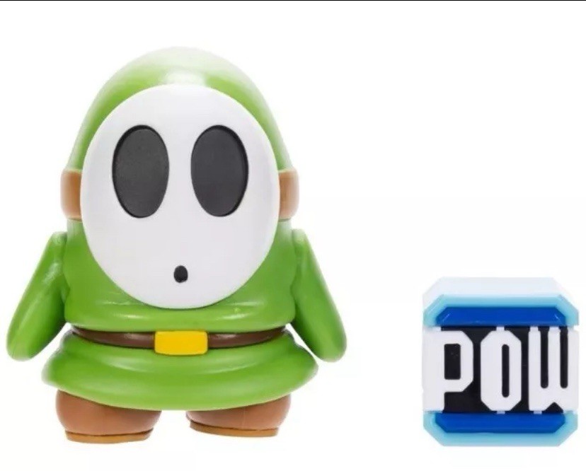 NEW Jakks Pacific 42681 World of Nintendo 4in GREEN SHY GUY w/ POW ...
