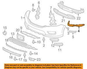 HONDA OEM 13-16 Accord Front Bumper-Upper Support Bracket Left ...