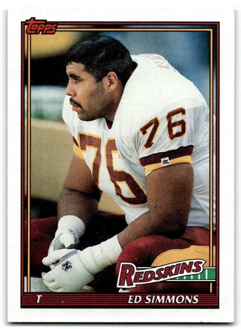 1991 Topps Ed Simmons Washington Redskins #188 | eBay