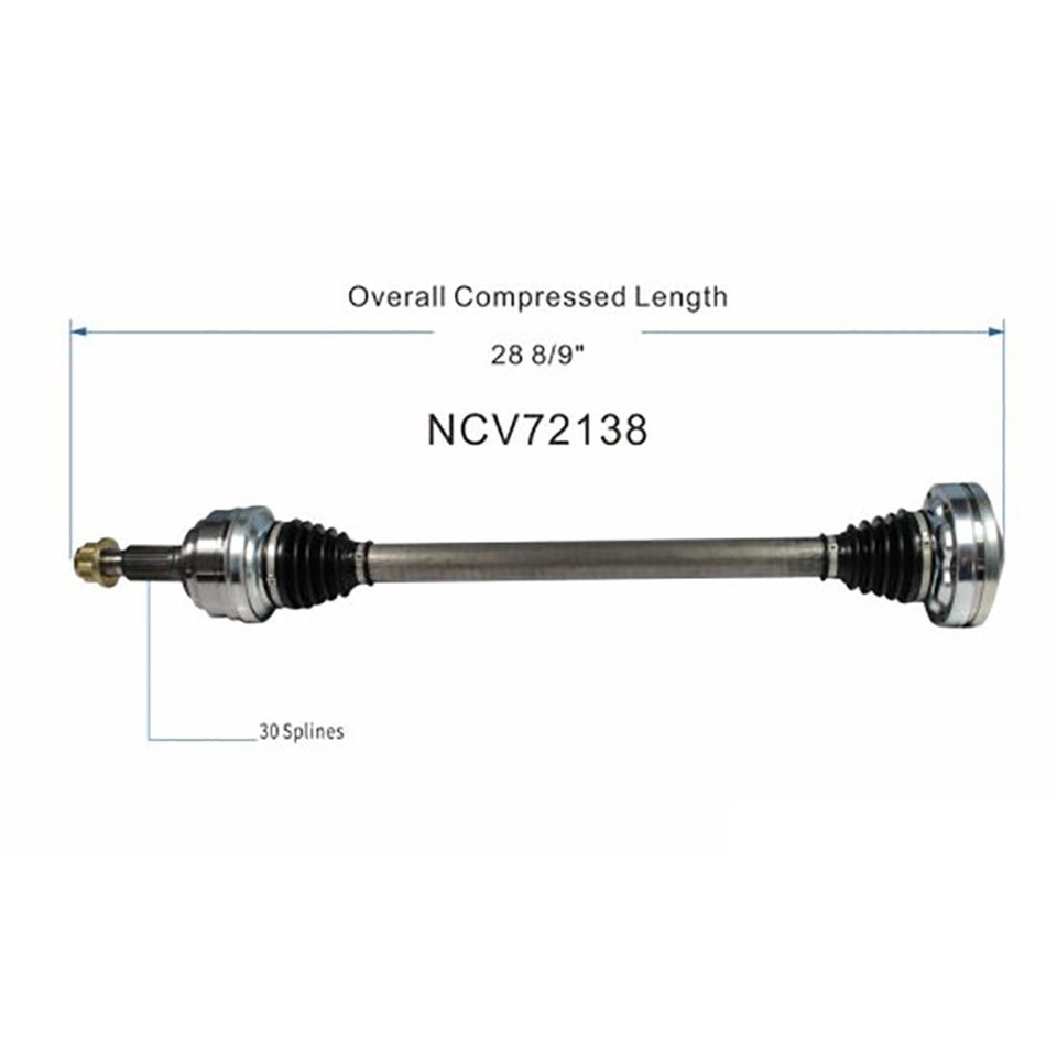 For 2009 Audi Q7 Rear CV Axle Shaft CV Joint | eBay