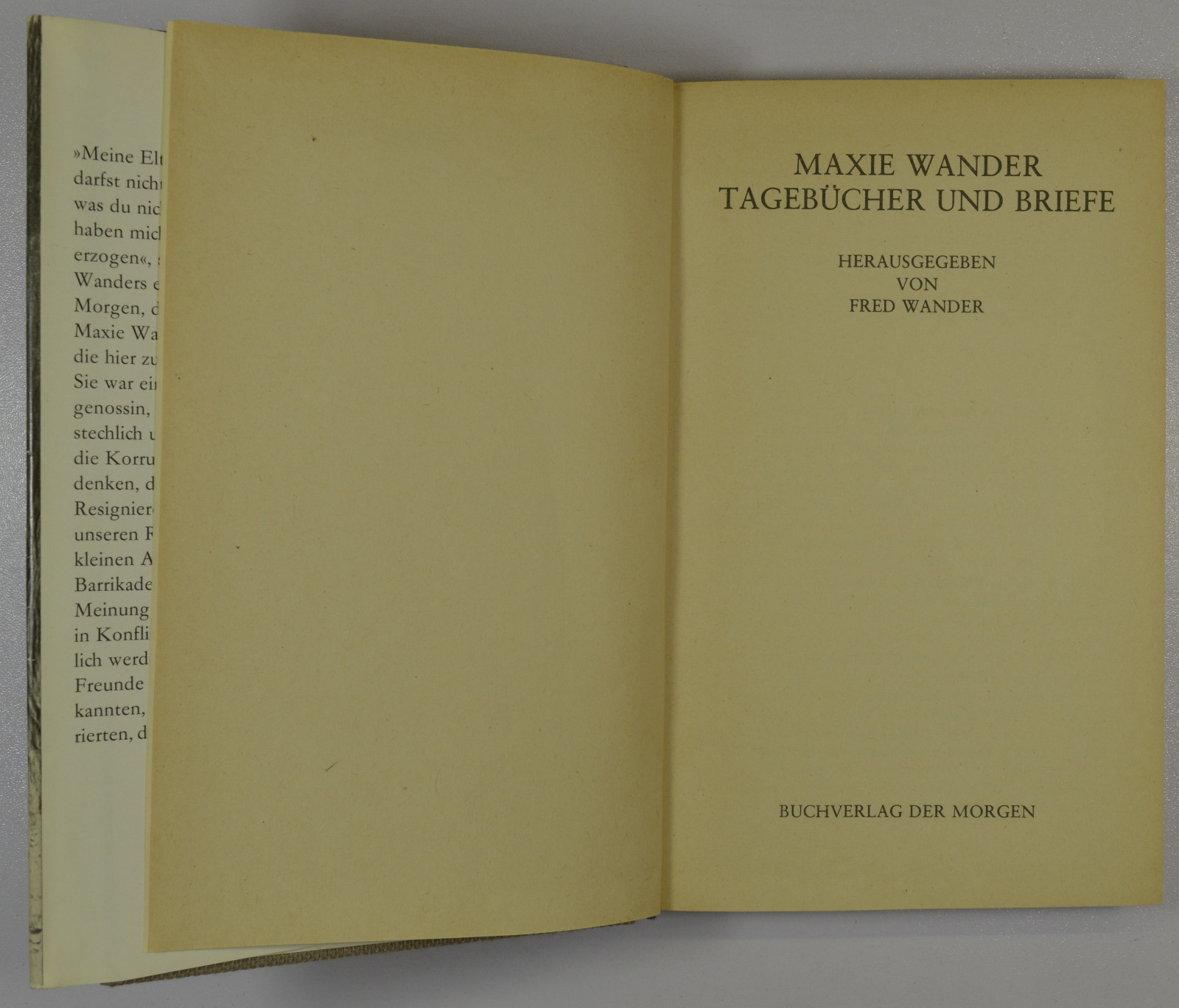 Maxie Wander, Tagebücher und Briefe | eBay.de