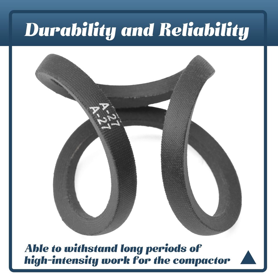 V-Belt A27 Drive Belt Replacement for Wacker Neuson WP1550 WP1540 Old ...