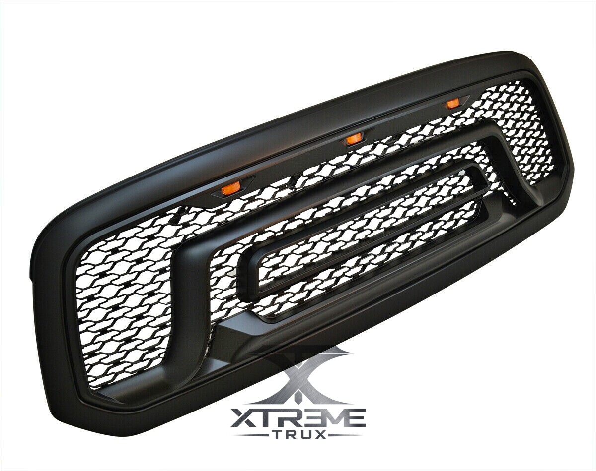 Painted Rebel Style Grille For 2013-18 Dodge Ram 1500 Any Color Match ...