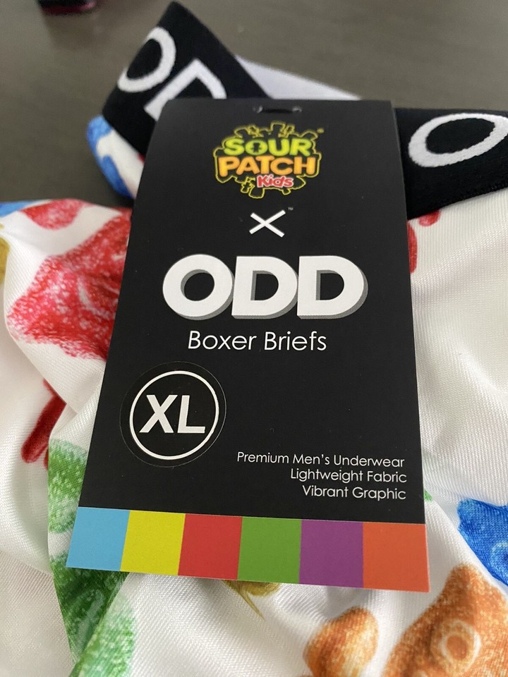 STAND OUT BE ODD "SOUR PATCH KIDS" Boxer Briefs Underwear Men's size XL ...