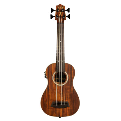 Kala Solid Hawaiian Koa U-BASS Acoustic-Electric Bass, Rosewood ...