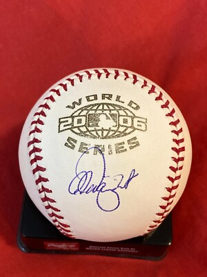 ADAM WAINWRIGHT AUTOGRAPHED SIGNED 2006 WORLD SERIES BASEBALL CARDINALS ...