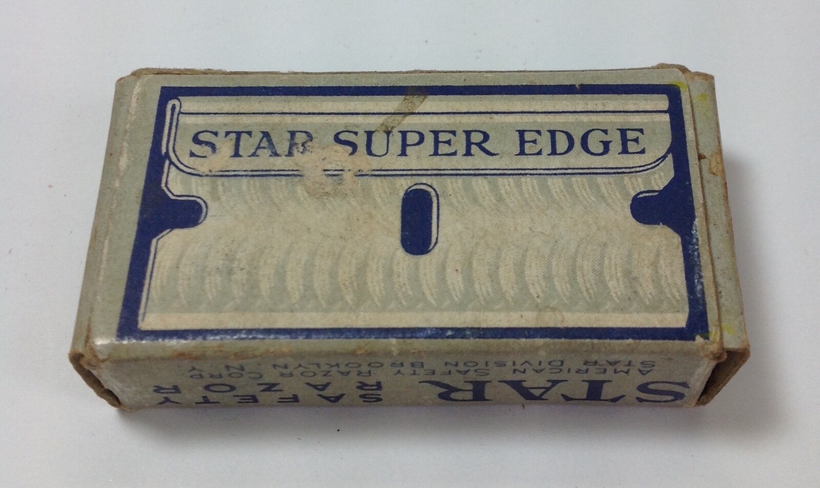Antique STAR Razor Blade Box w/2 Razor Blades. Nice Graphics! | eBay