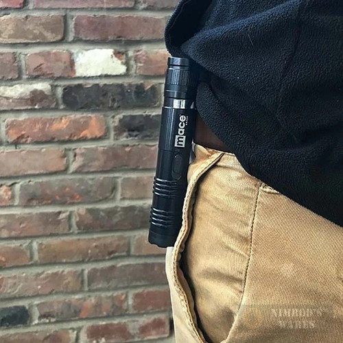 Mace Compact STUN GUN + FLASHLIGHT + Clip + USB SELF-DEFENSE 80534 FAST ...