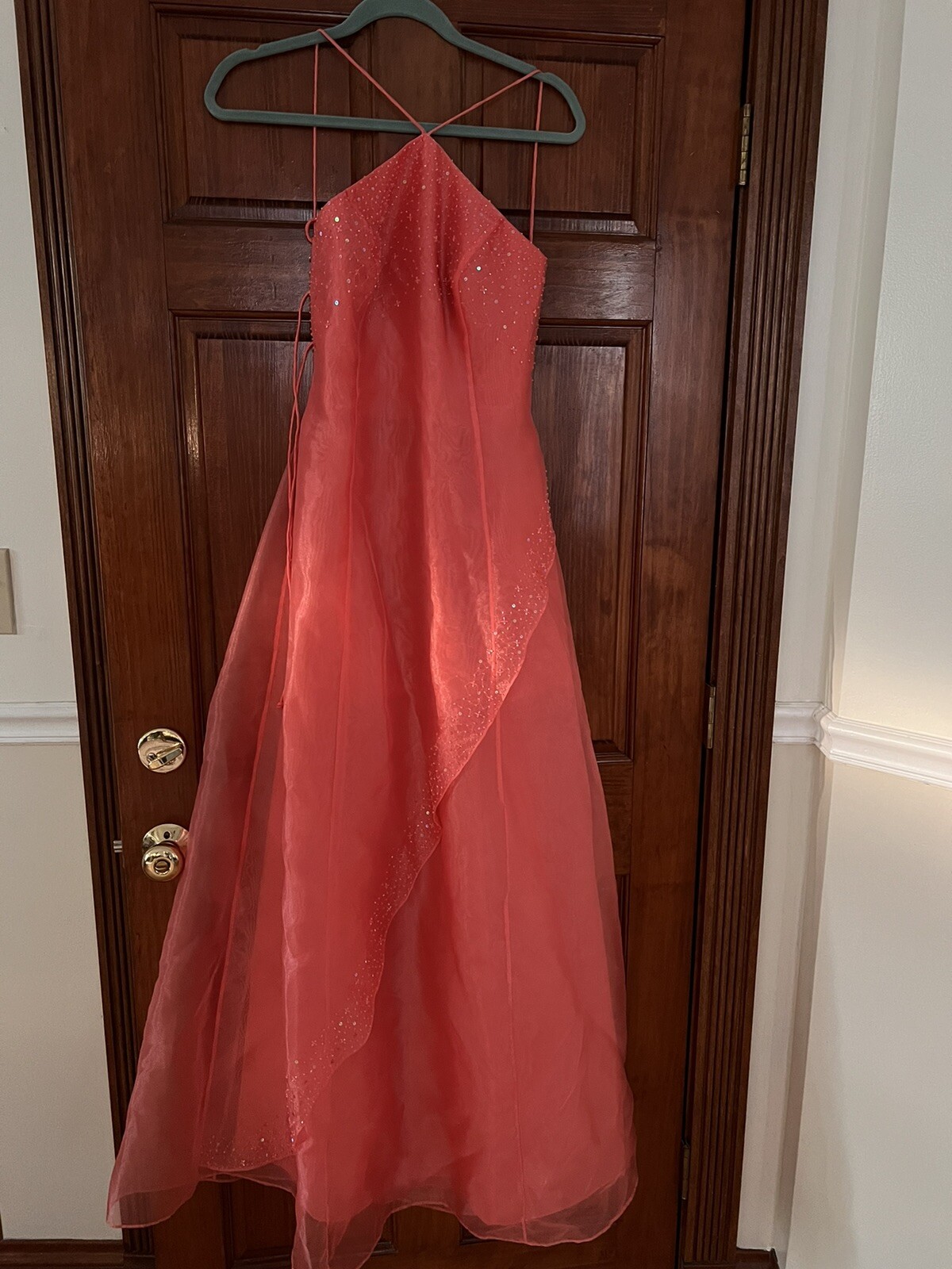 Gorgeous Coral Morgan And Co Prom Gala Wedding Gown D… - Gem