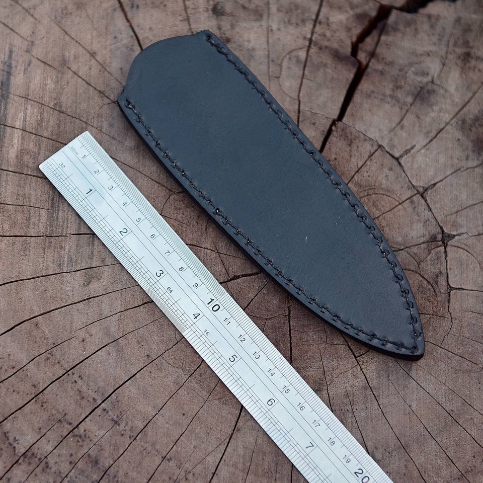 Genuine Black Leather Dagger Knife Sheath Fix blade Knife Sheath With ...