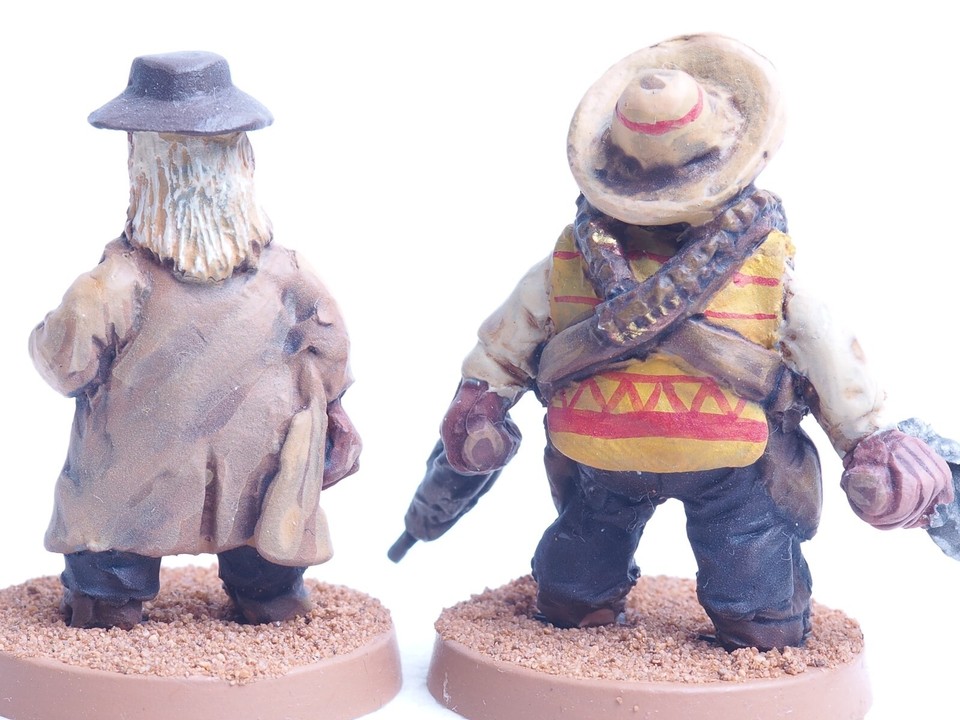 MINIATUREMEN FANTASY WILD WEST DWARF COWBOYS X 6. PAINTED. BROWN 832 ...