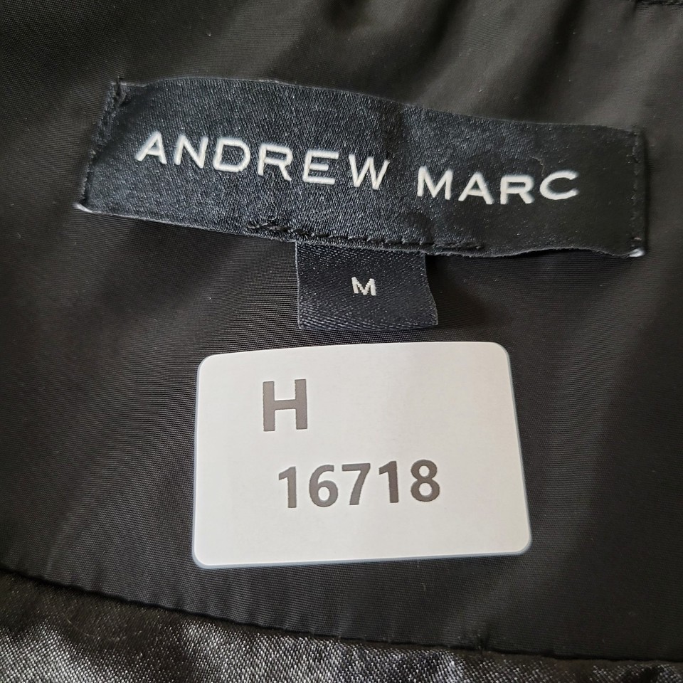 Andrew Marc Women Vest M Black Quilted Diamond Zipper | eBay