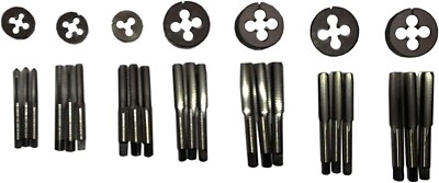 MODEL ENGINEERING TAP DIE SET 7 SIZE 3/16" to 3/8" - 32 & 40 TPI CARBON ...