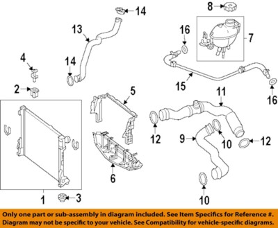 MERCEDES OEM 12-15 C250 Cooling Radiator Components-Upper Hose Clamp ...