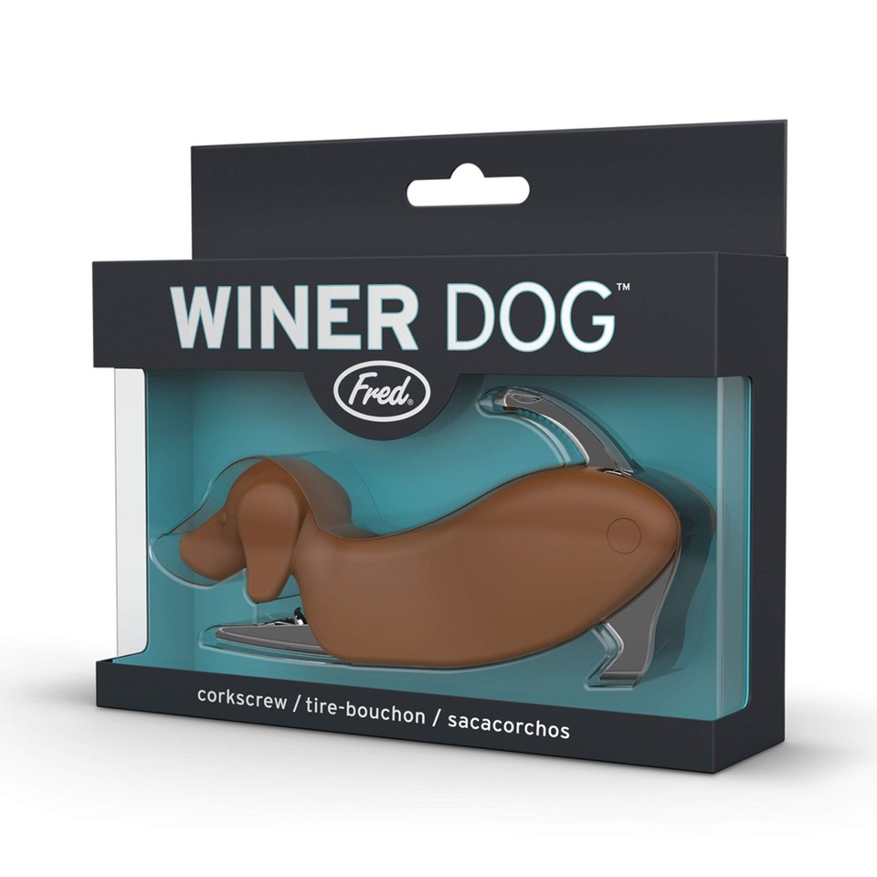 Genuine Fred WINER DOG Dachshund Dog Shaped Corkscrew, Brown | eBay