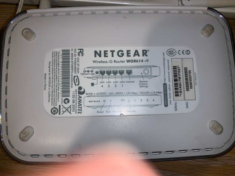 netgear wireless router wgr614 v9 | eBay