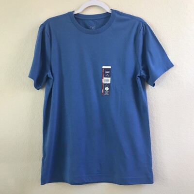 George Men's Canal Blue Short Sleeve Moisture Wicking T-shirt Size S ...