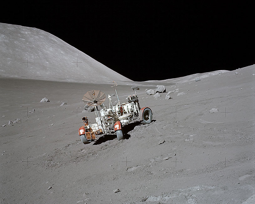 APOLLO 17 LUNAR ROVER (LRV) ON MOON 11x14 GLOSSY PHOTO PRINT | eBay