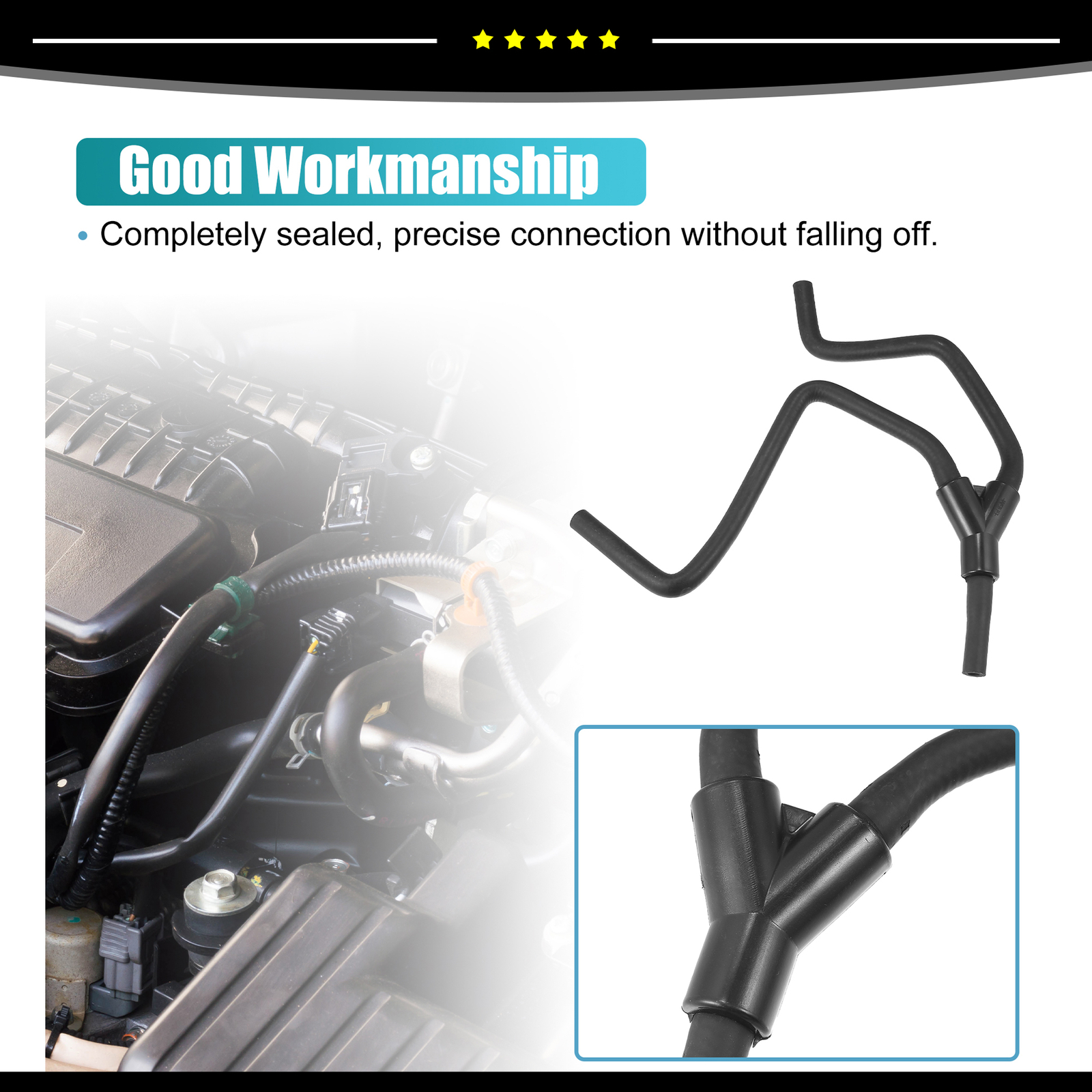 Piece of 1 Upper Radiator Inlet Hose #22908202 Fit For Cadillac ATS CTS ...