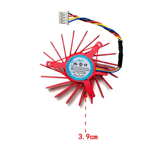 60mm Cooling Fan 4Pin 12V For ATI Radeon HD 4850 Graphics Card Fan ...