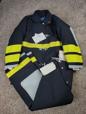 Vintage Globe Firefighter Turnout Suit Jacket Pants USA Made 90s NWT | eBay