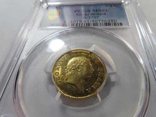 X25 Great Britain 1813 GOLD 1/2 Guinea PCGS MS-61 | eBay