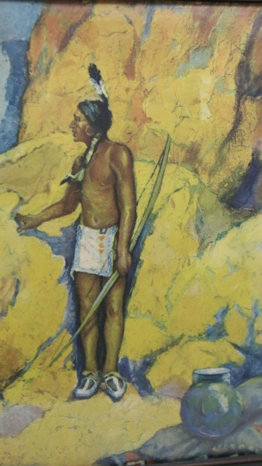 Indian Rendezvous 1928 Borin Manufacturing Co. Chicago lithograph ...