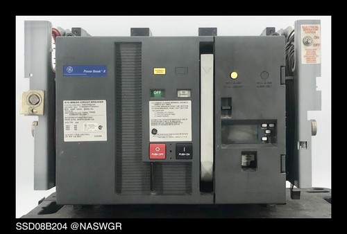 GE PowerBreak II SSD08B204 Breaker (E/O,D/O) ~ 400 Amp - Tested/1Yr ...