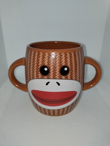 Sock Monkey 2 Handled Mug by Galerie Cup | eBay