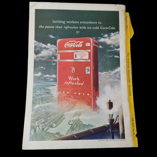 Coca-Cola Vintage Print Ad ~ Nat'l Geo Magazine February 1949 | eBay