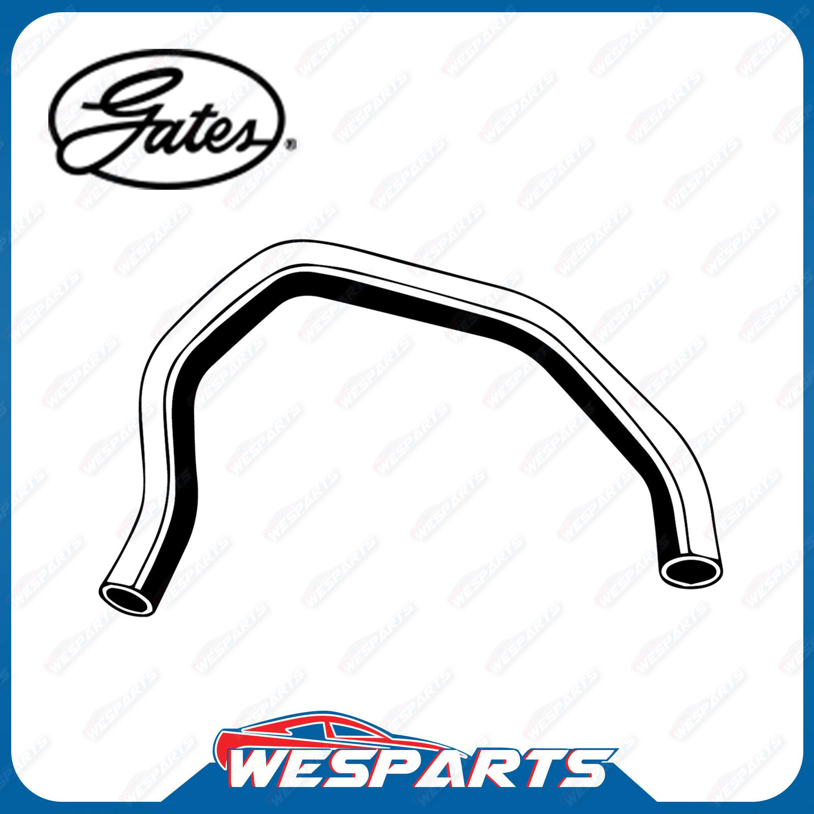 1 x Gates Molded Heater Hose - Part Number 02-1500 Length 510mm ...