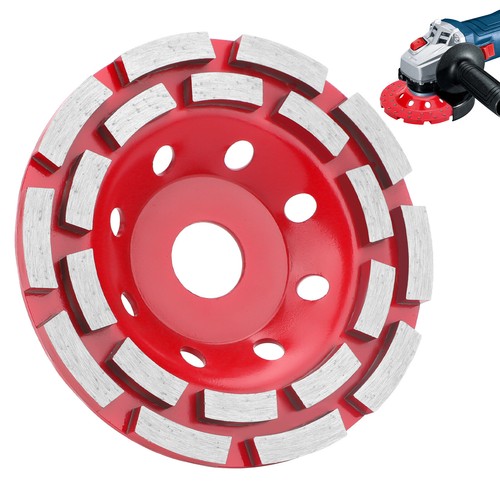 5" Diamond Grinding Cup Wheel Disc Double Row Segment Grinder Concrete ...